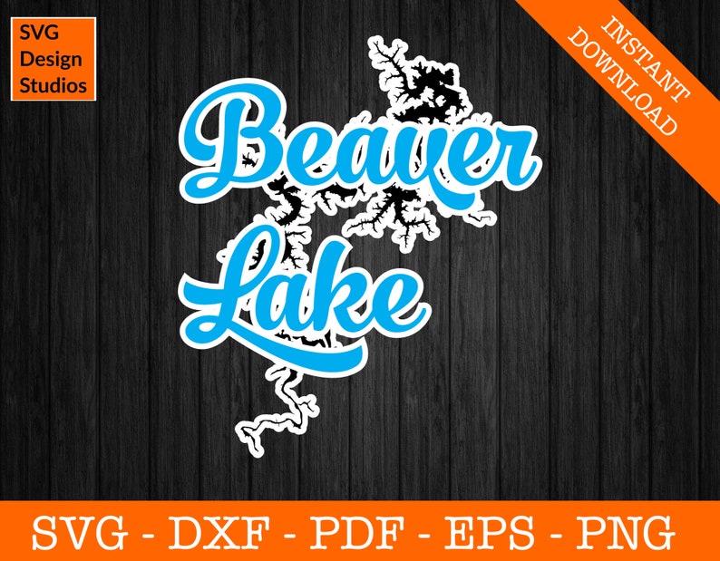 Beaver Lake Svg, Beaver Lake, Arkansas Map Shape Cut File - Png, Eps ...