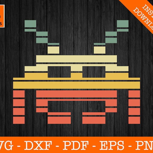 Space Invaders Svg - Etsy