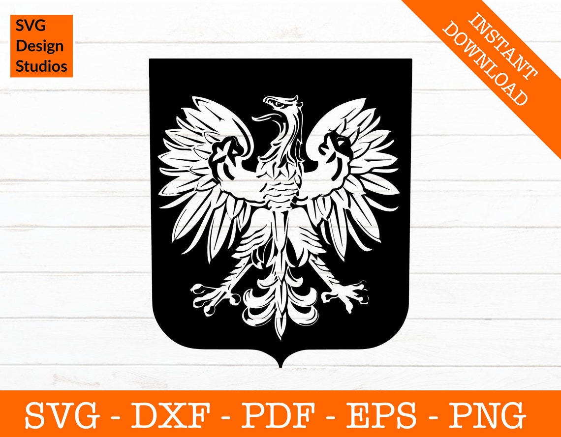 Poland Svg, Polish Seal Svg, Crest, Coat of Arms, Emblem - Cut File ...