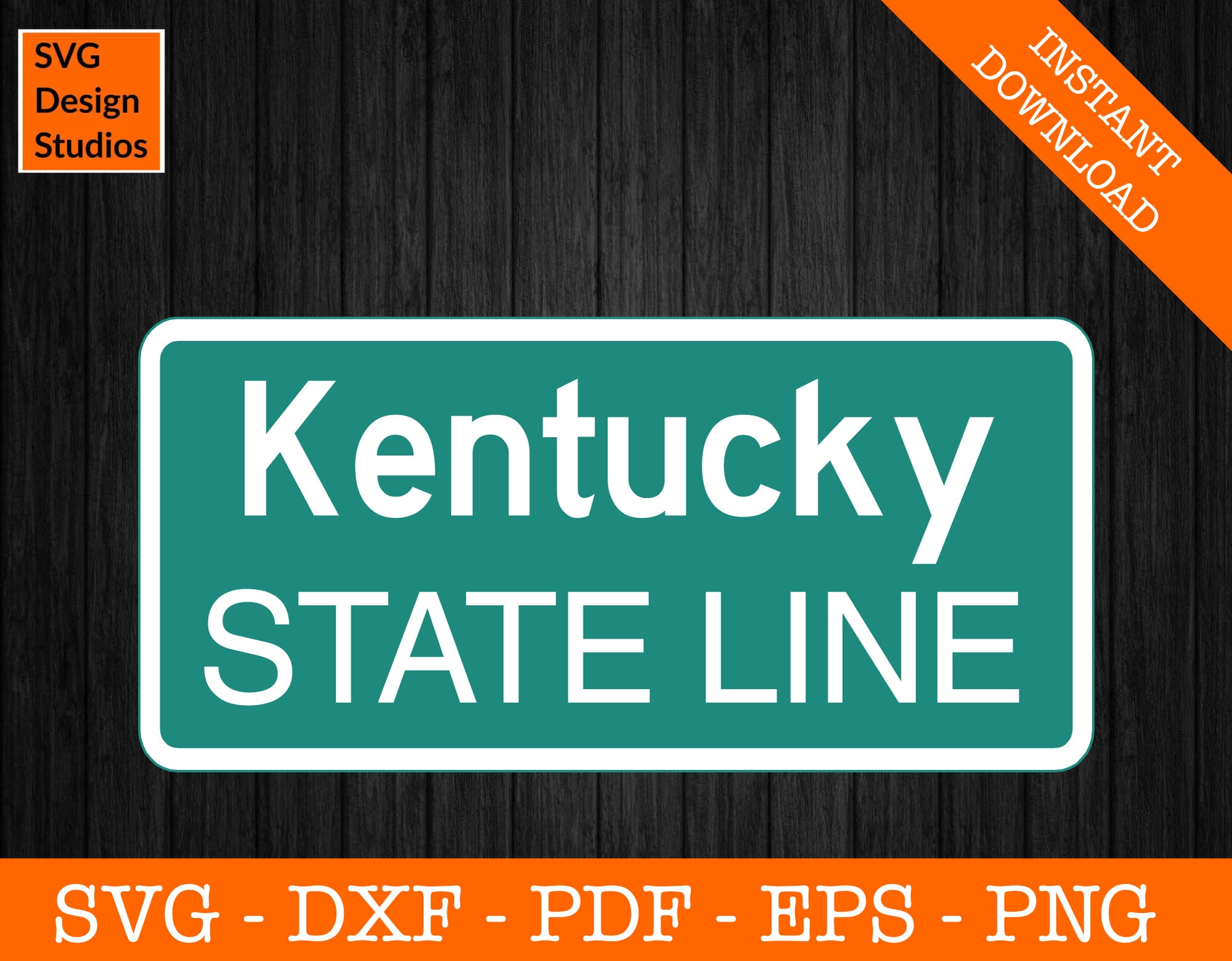 Kentucky Svg, Kentucky State Line Svg, Kentucky Sign Svg, Interstate ...