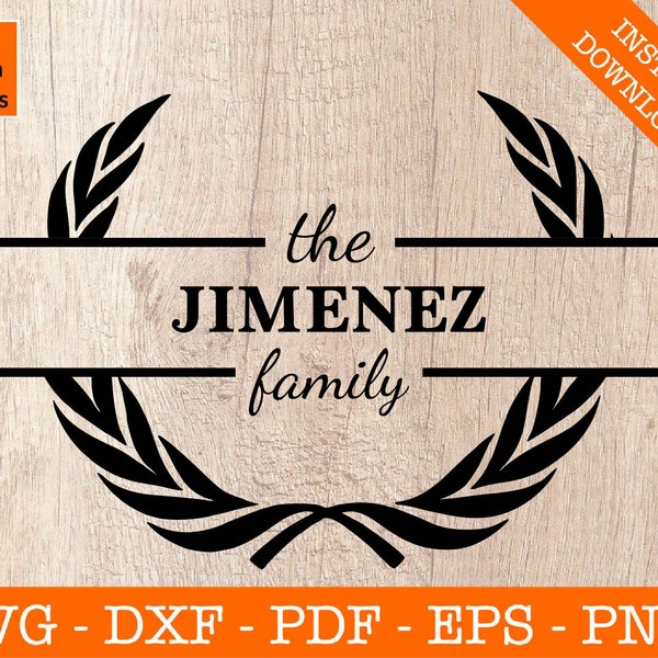 Last Name Decal - Etsy