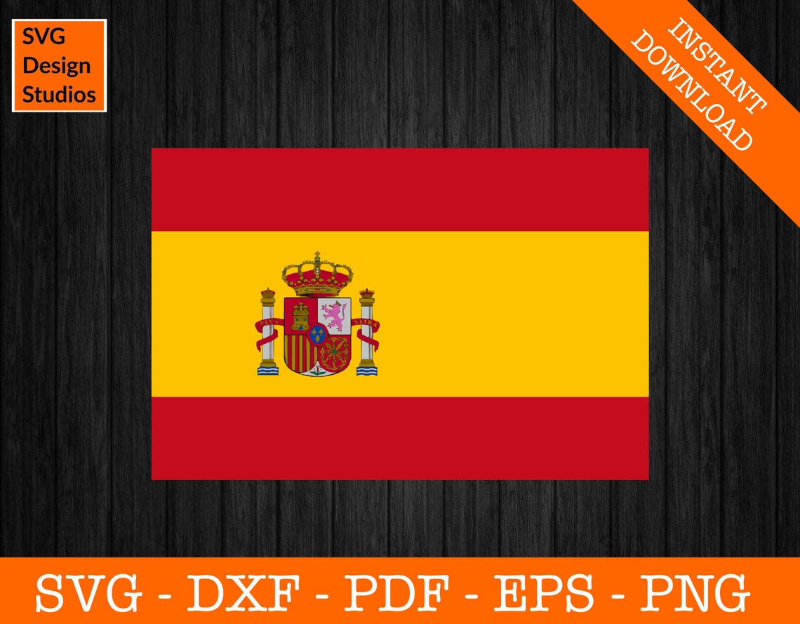 Spain Flag Svg Spanish Flag Svg Spain Svg Espana Svg - Etsy