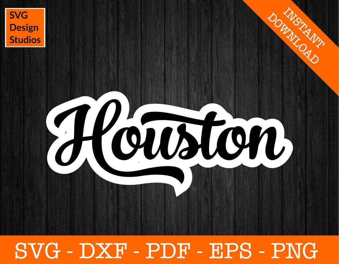 Retro Houston Svg, Houston, Texas Silhouette SVG Cut File - PNG - DXF ...