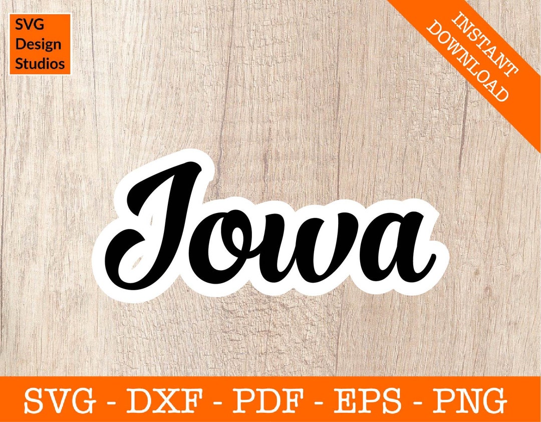Retro Iowa Svg, Iowa State Svg, University, College, Clipart, Classic ...