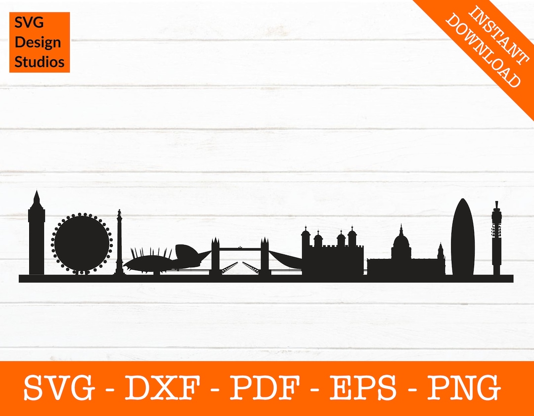 London Svg, England Svg, UK Svg, London England Cityscape Skyline ...