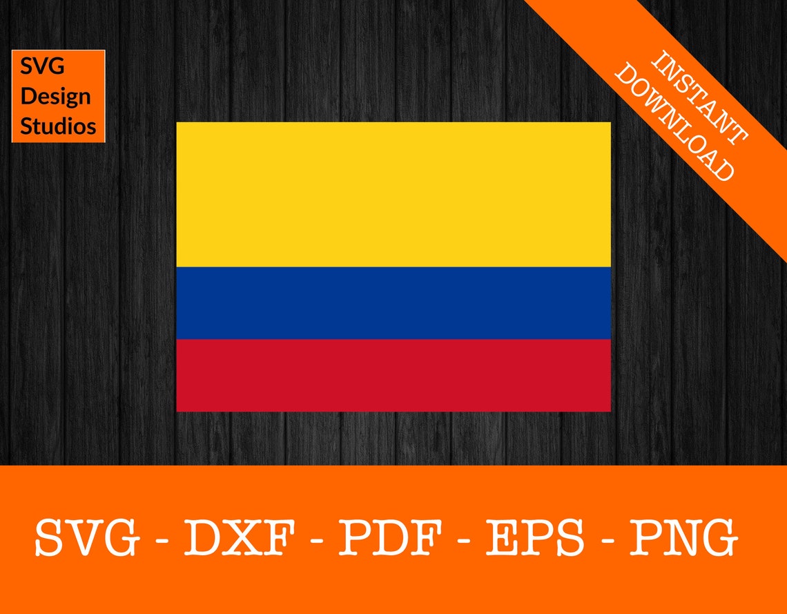Colombia Svg Colombia Colombian National Flag Clipart SVG | Etsy