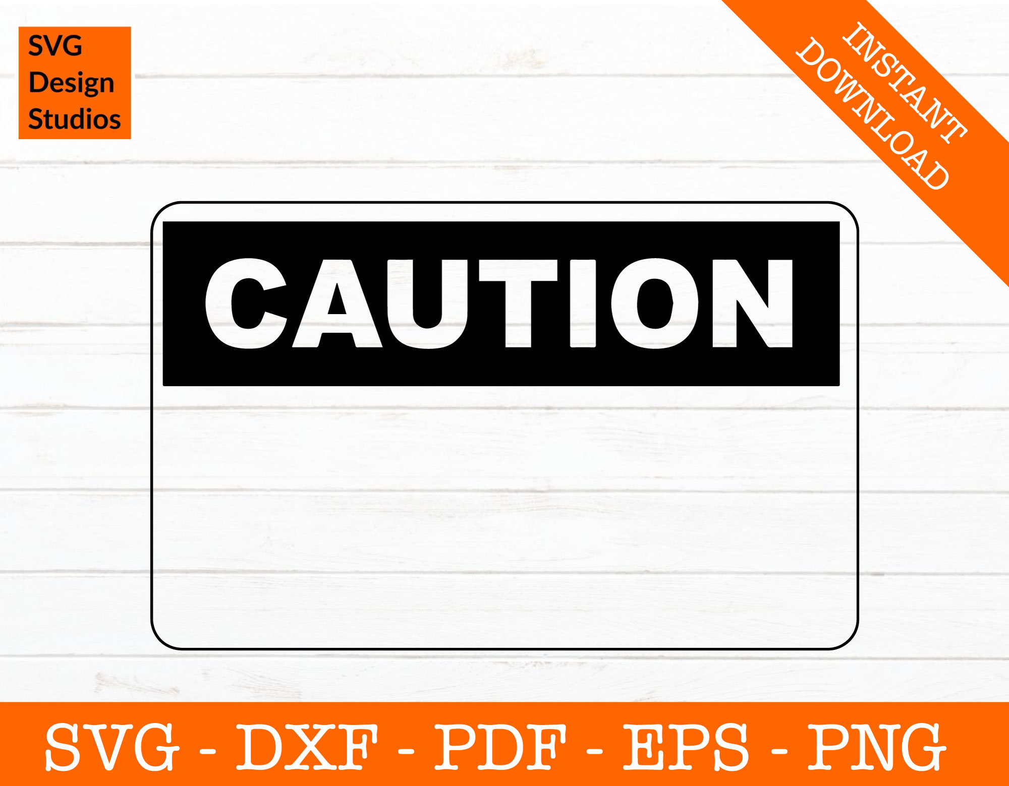 Blank Yellow Caution Sign Svg Silhouette Shadow SVG Cut File - Etsy
