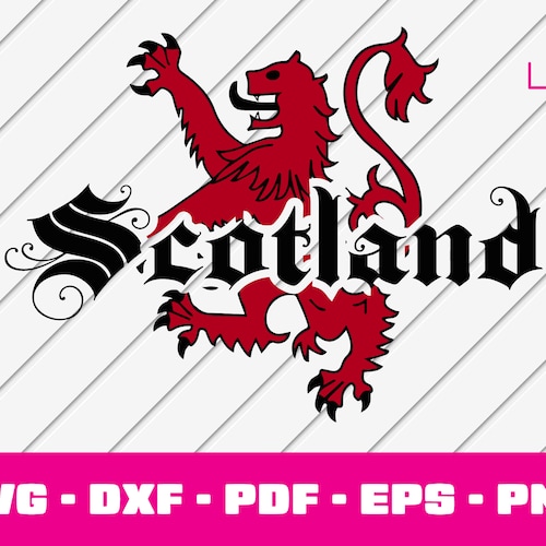 Scotland Scottish Royal Flag Clipart SVG Cut File Png - Etsy
