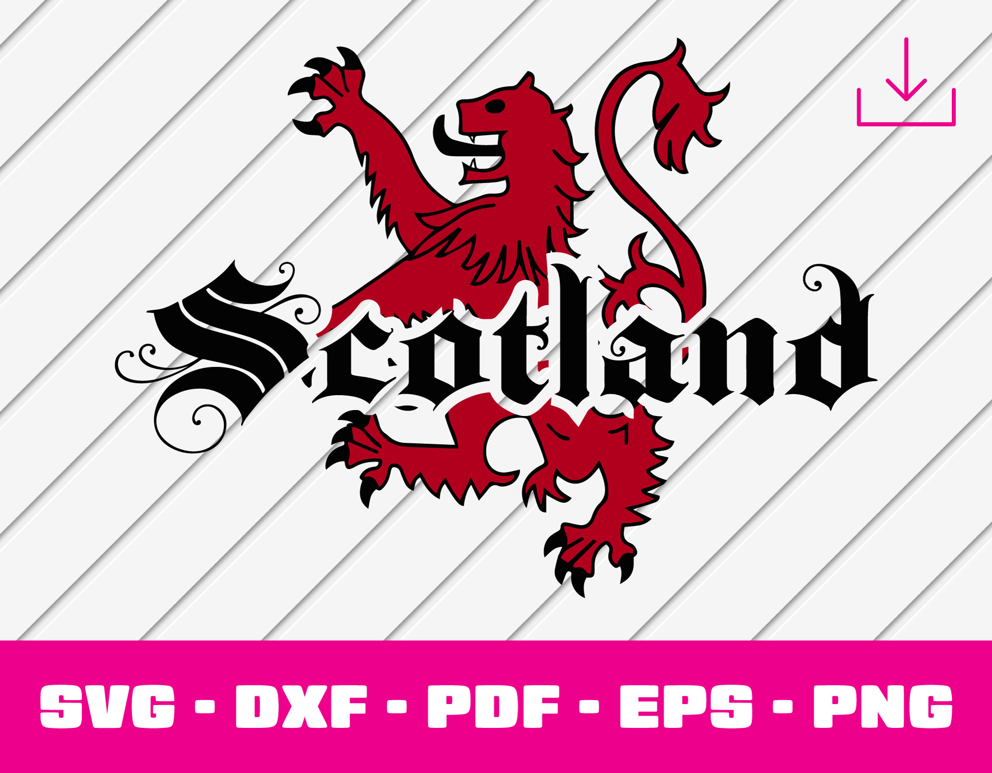 Scottish Lion Flag Svg Scotland Clipart Cut File for Cricut - Etsy