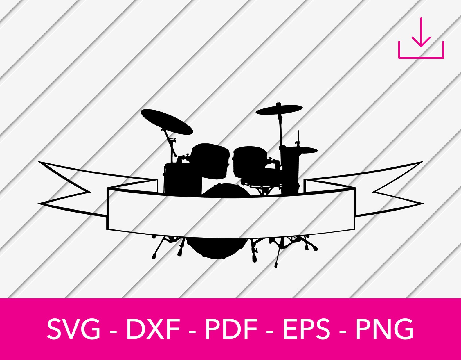 Drum Set Svg, Drummer Svg, Drumming Svg, Silhouette Shadow SVG Cut File ...
