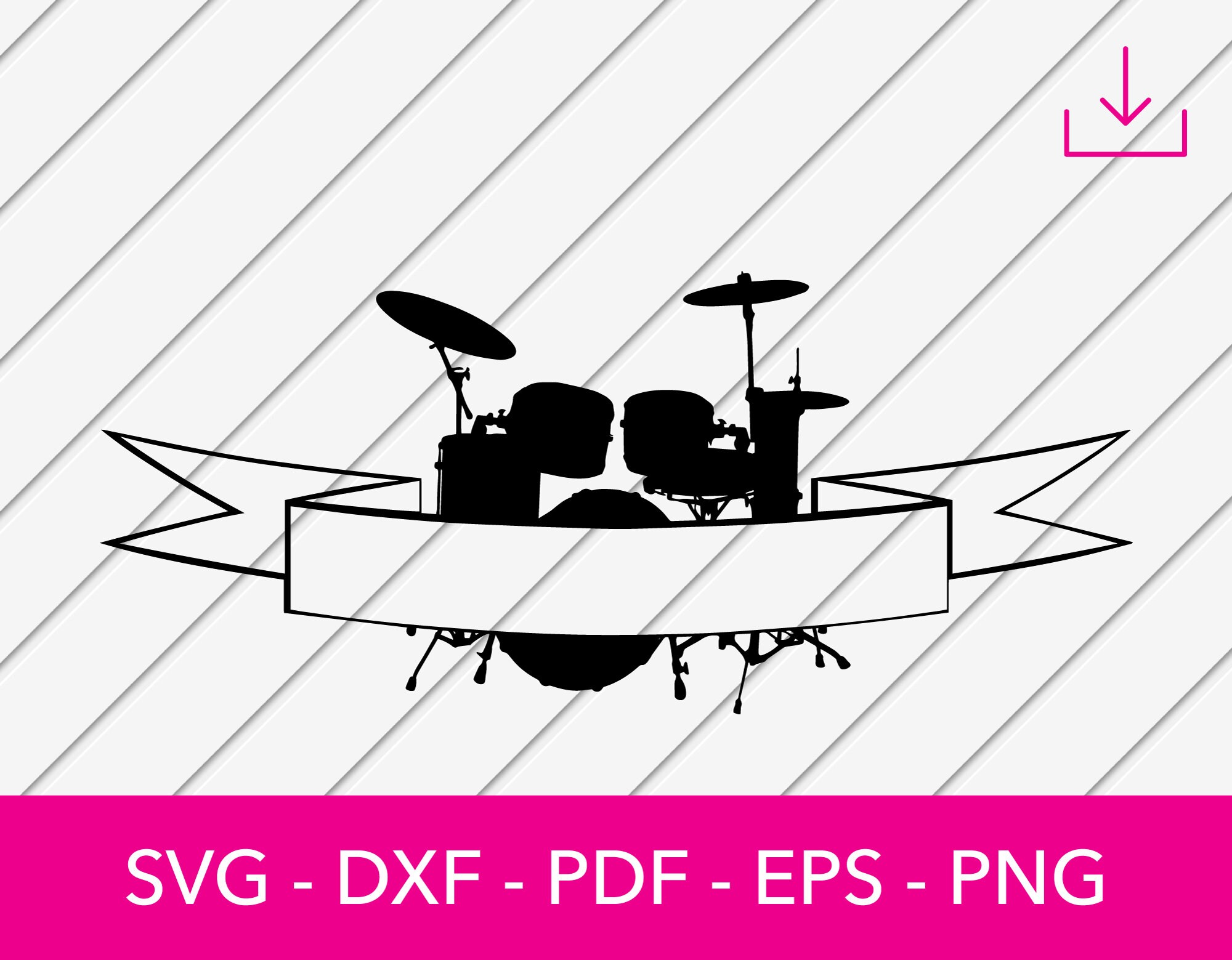 Drum Set Svg, Drummer Svg, Drumming Svg, Silhouette Shadow SVG Cut File ...