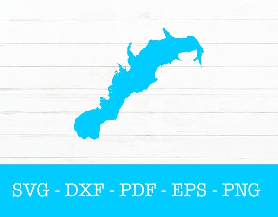 Lake Meredith Texas Map Shape SVG Cut File PNG DXF | Etsy New Zealand