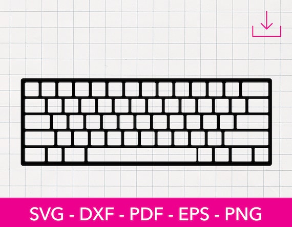 Blank Computer Keyboard Clipart