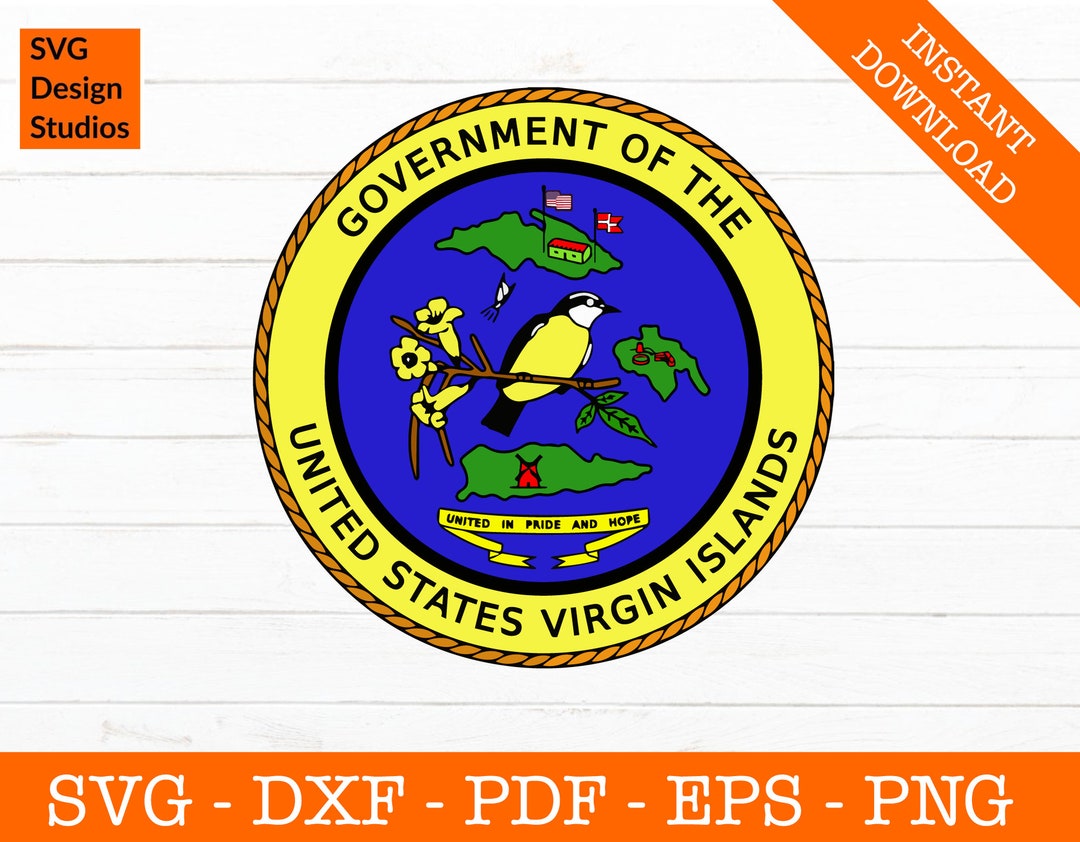 United States Virgin Islands Flag, USVI Svg, Clipart SVG - Cut File ...