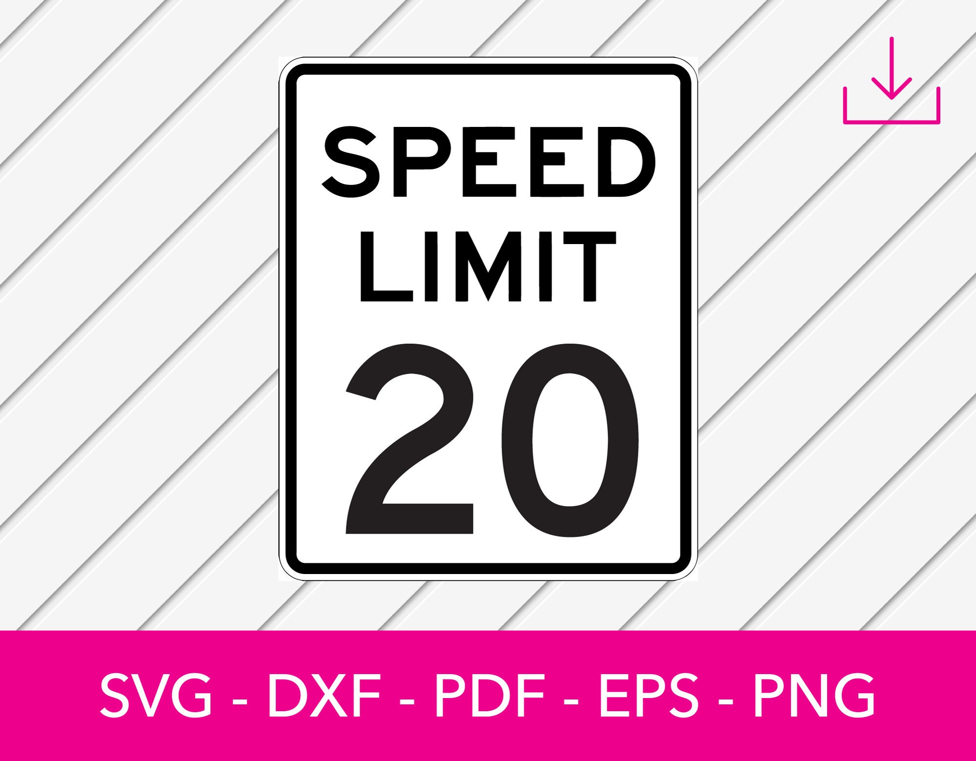 Speed Limit 20 SVG Men's Tee Shirt Design Birthday Gift - Etsy