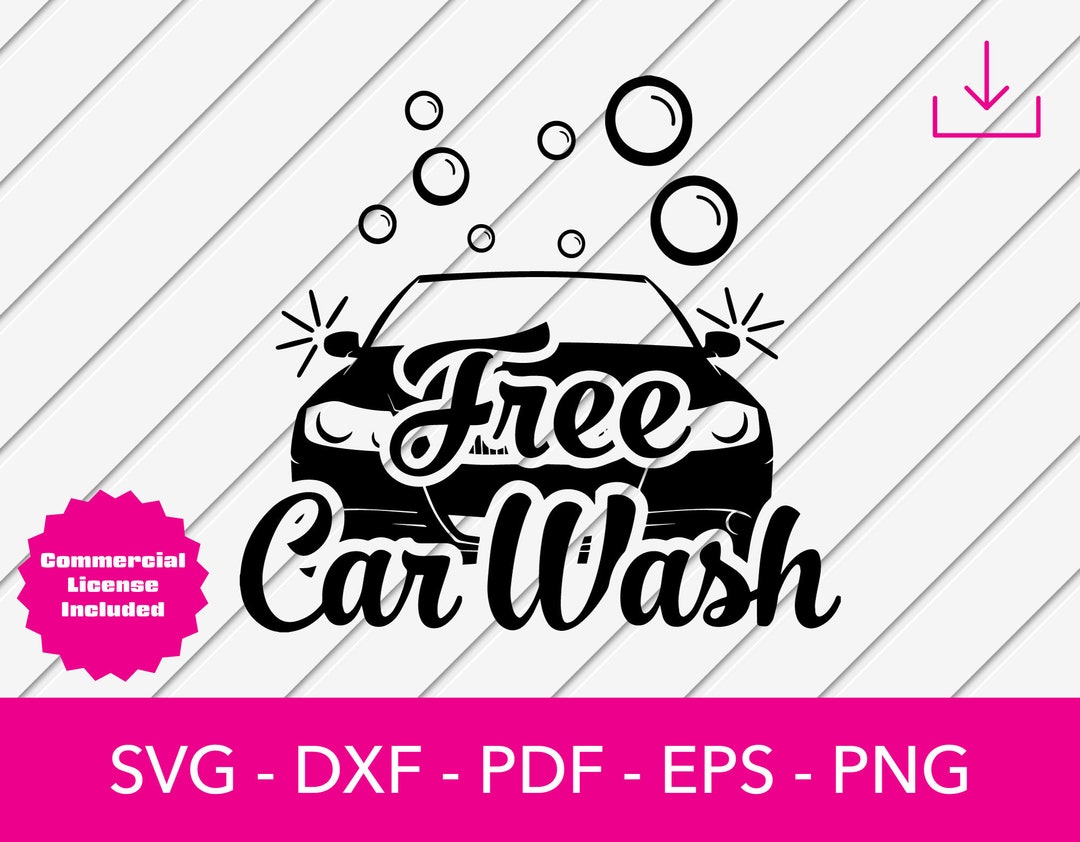Carwash Svg, Car Wash Svg, Carwashing Service Svg, Silhouette Cut File ...