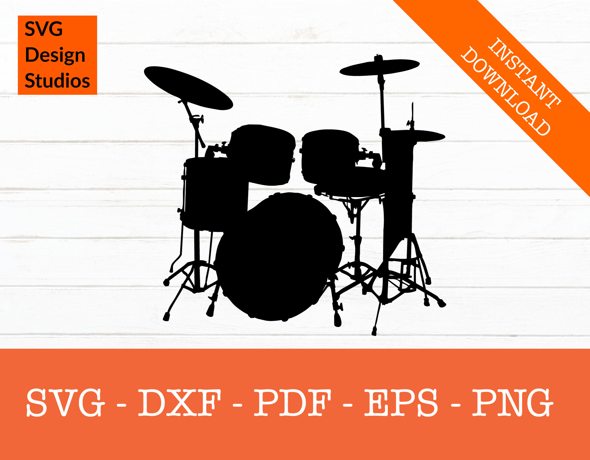 Drum Set Svg Drummer Svg Drumming Svg Silhouette Shadow SVG - Etsy