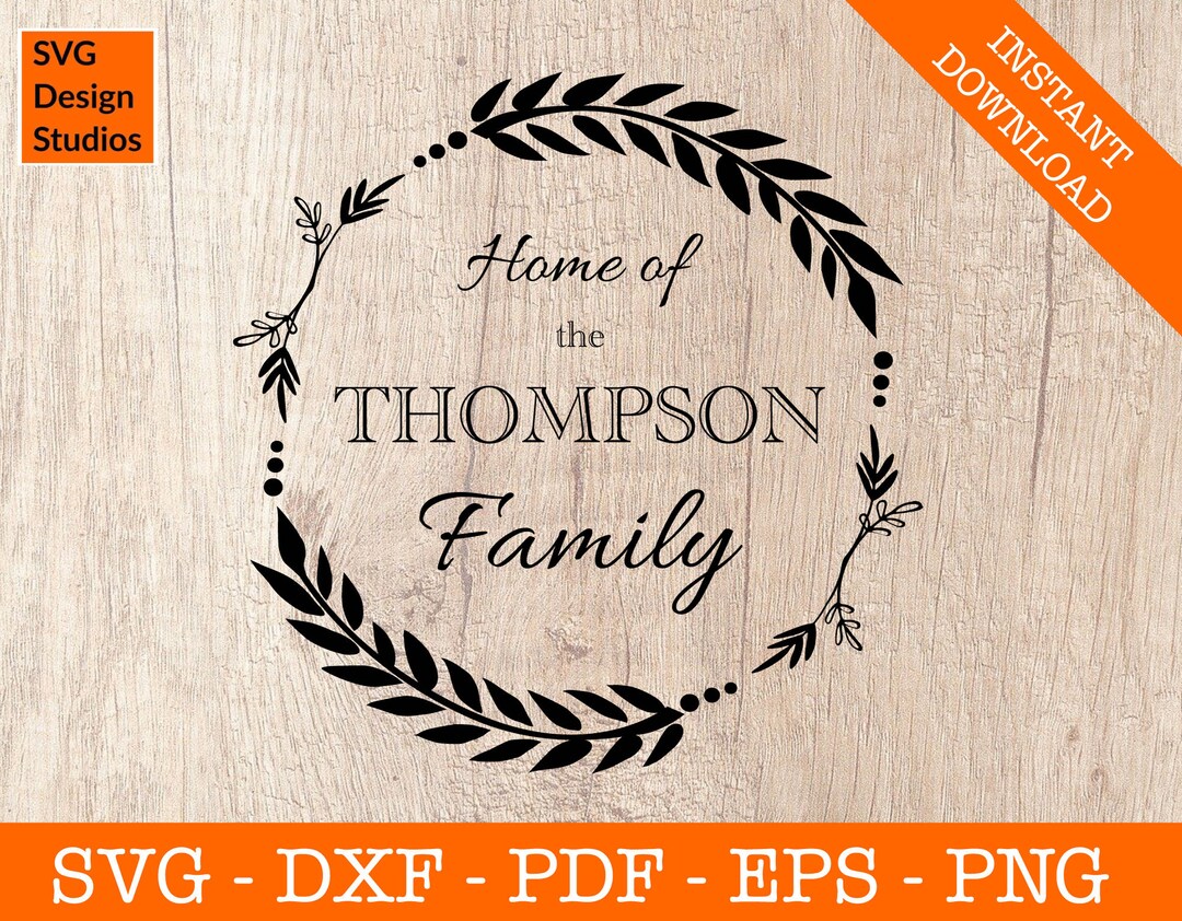 Casa della famiglia Thompson Svg, Benvenuto Svg, Agriturismo Svg ...