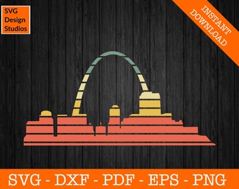 St Louis Arch Vector - Etsy