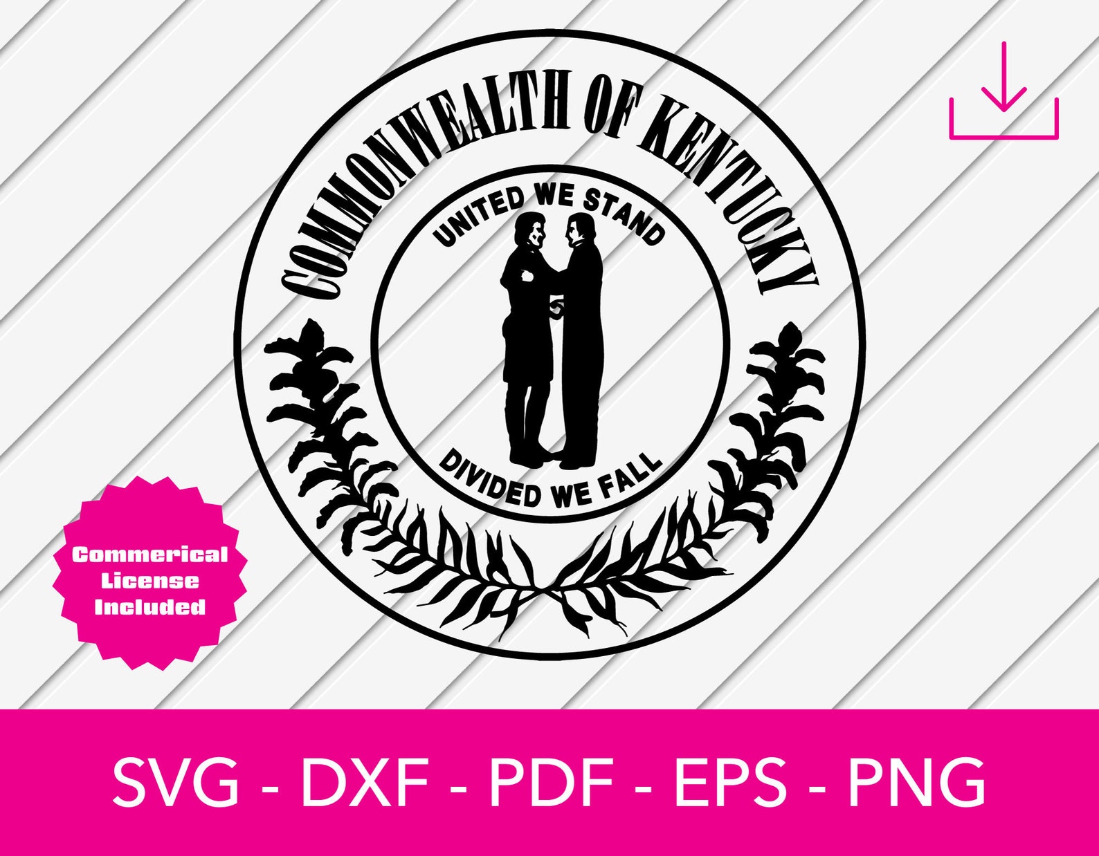 Kentucky Svg Kentucky State Seal Svg Kentucky State Flag Svg - Etsy ...