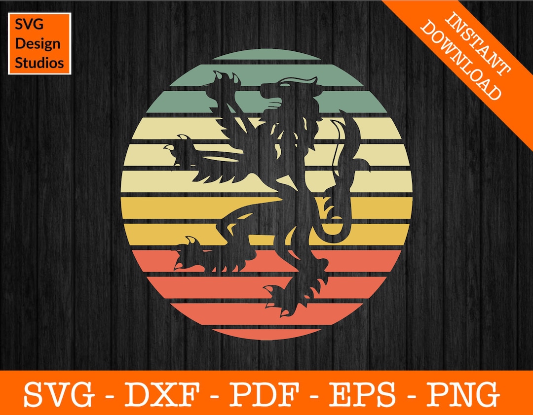 Retro Scotland Svg, Scottish Svg, Scotland Lion Svg, Clipart SVG - Cut ...