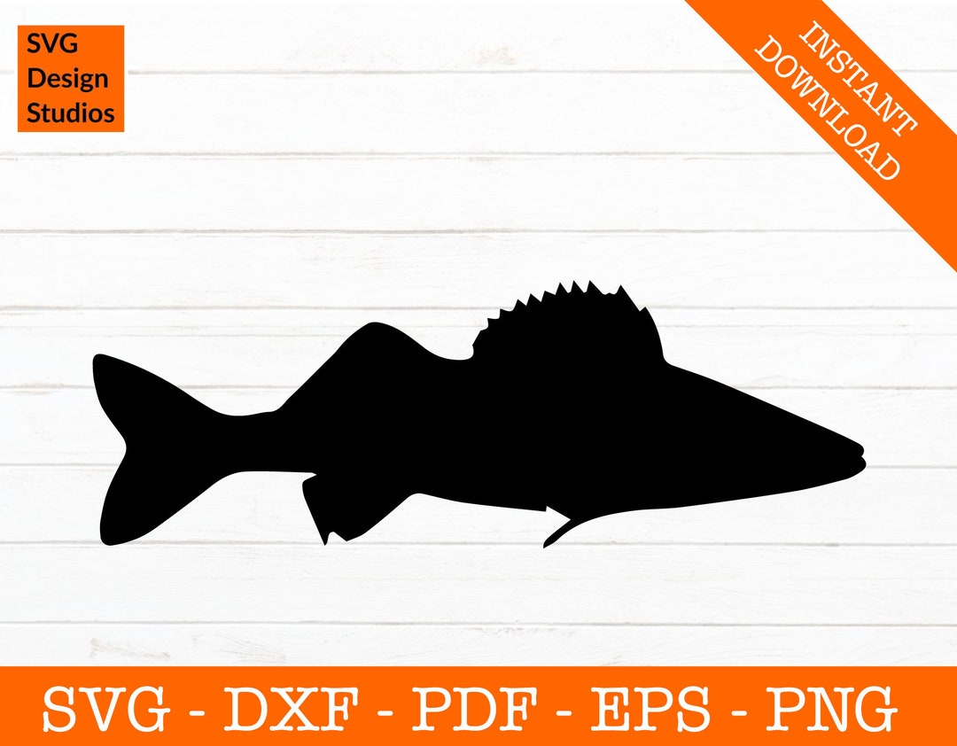 Walleye Fishing SVG, Walleye Svg, Fish Svg, File - PNG - DXF - Cricut ...