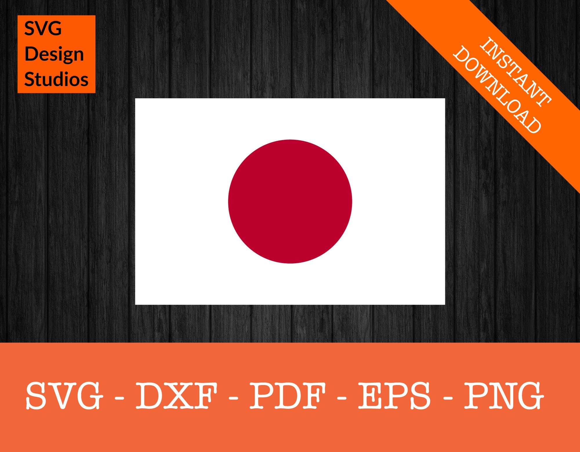 Japan Japanese Tokyo National Flag Clipart SVG Cut File | Etsy
