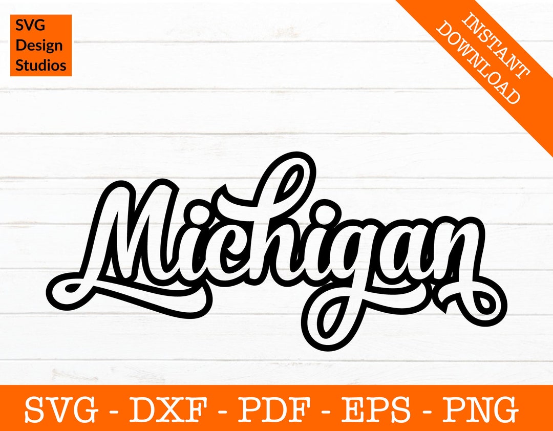 Retro Michigan Svg, Michigan State Svg, University, College, Clipart ...