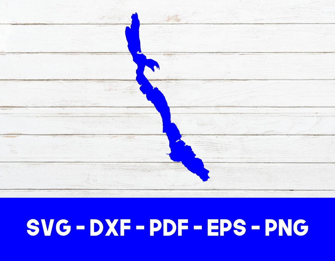 Long Lake Maine Map Shape SVG Cut File PNG DXF Cricut | Etsy