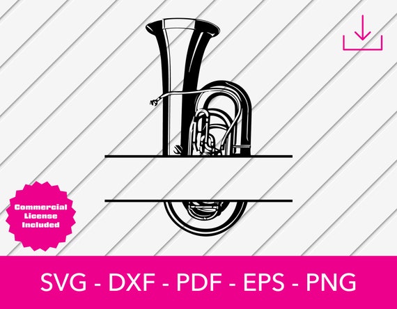 Tuba Frame Svg Tuba Svg Band Svg Jazz Svg Silhouette SVG - Etsy