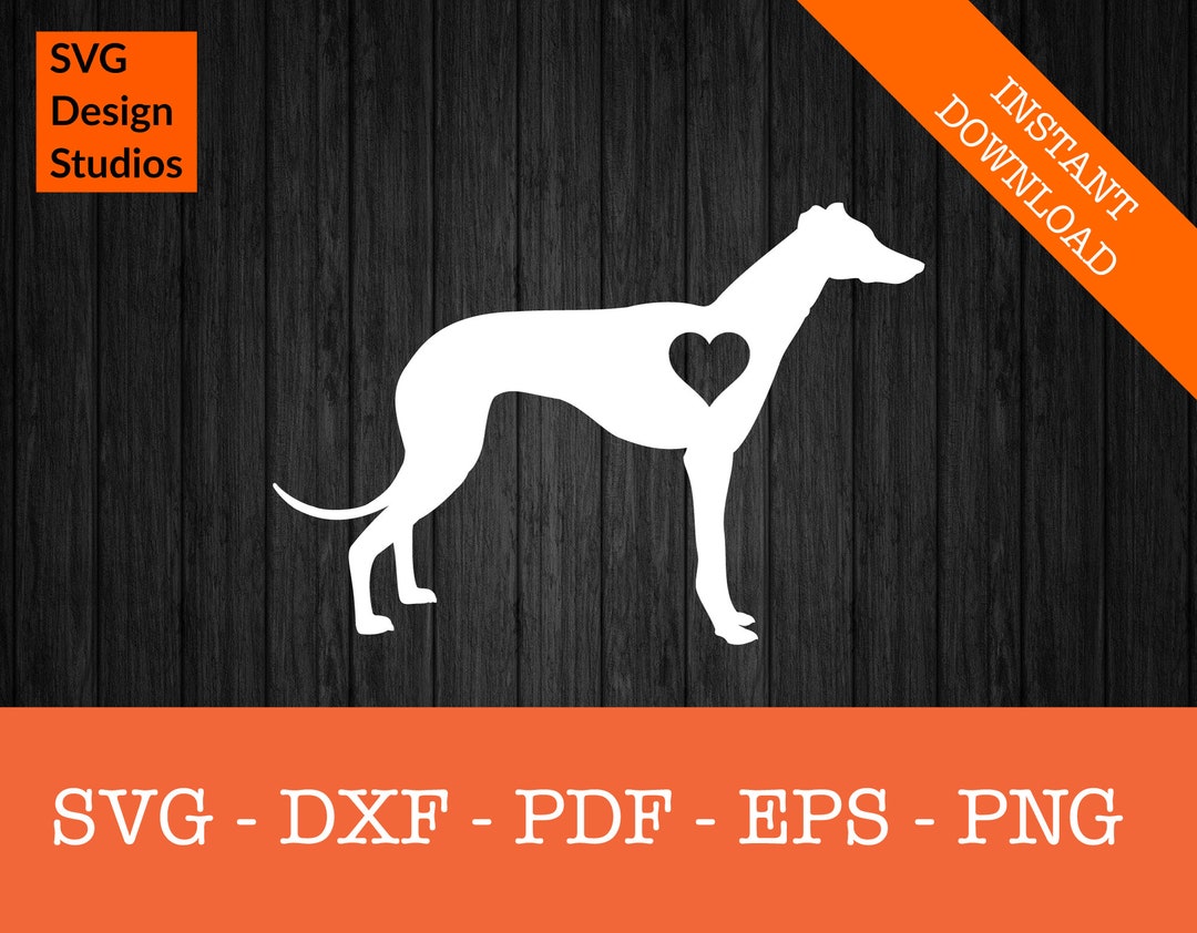 Greyhound Heart Svg, Greyhound Racing Love Svg, Dog Heart Svg - SVG Cut ...