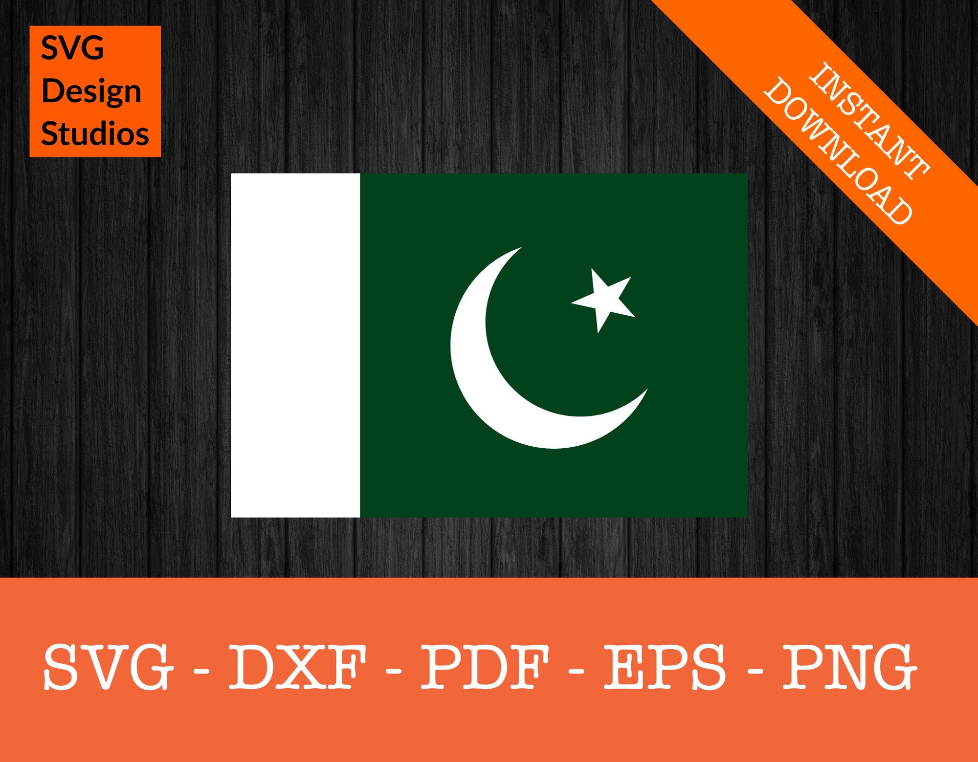 Pakistan Pakistanian National Flag Clipart SVG Cut File - Etsy