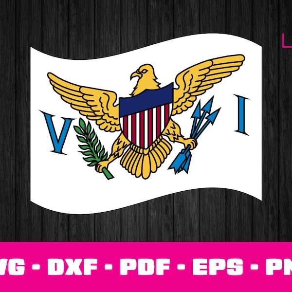 Virgin Island Flag Svg - Etsy