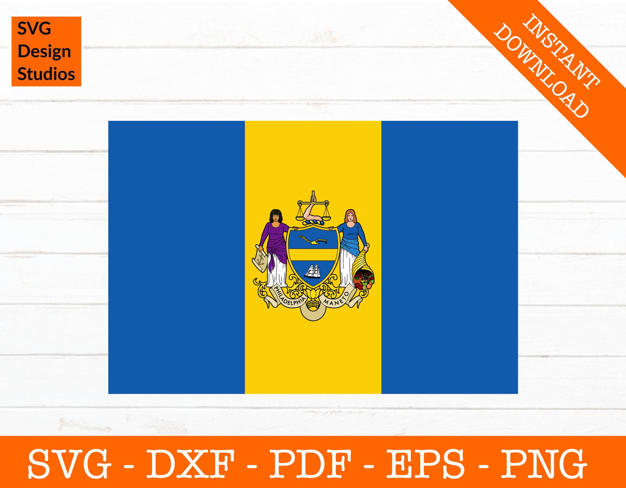 Philadelphia Svg, Philadelphia Flag Svg, Pennsylvania Clipart SVG - Cut ...