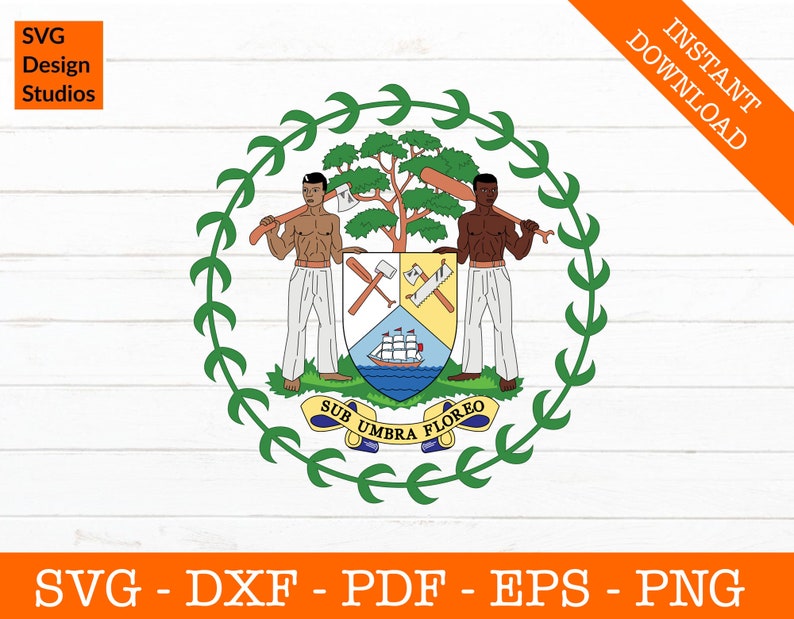 Belize Svg Belize Coat of Arms Belize Flag Svg Belize Flag - Etsy