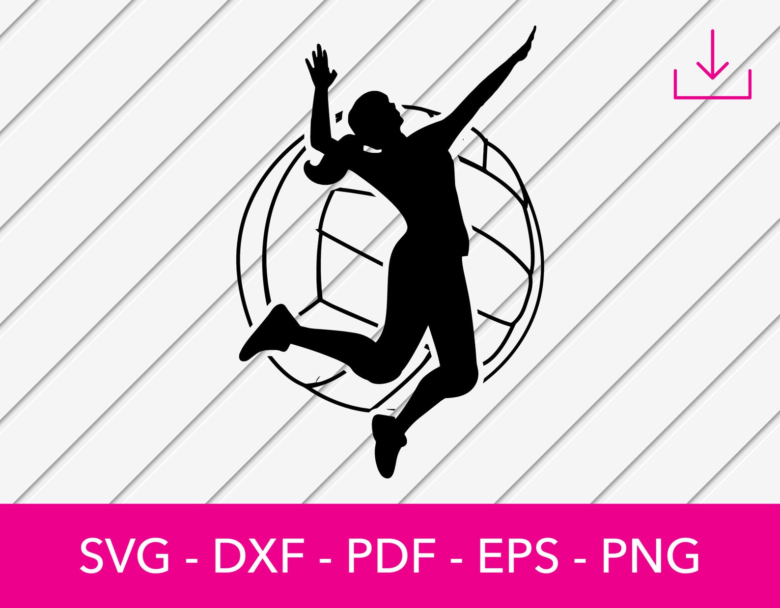 Volleyball Svg, Volleyball Player Svg, Volley Ball Svg, Spike Svg ...