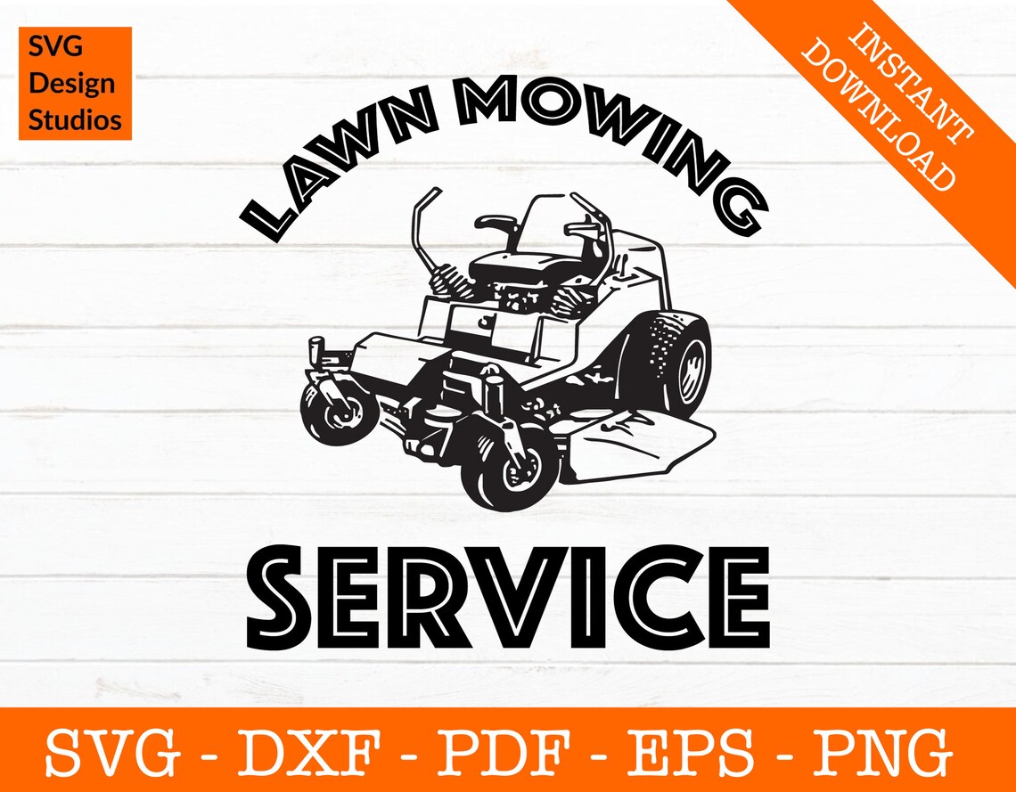 Lawnmower Svg Lawn Mower Svg Mowing Service Svg Silhouette - Etsy