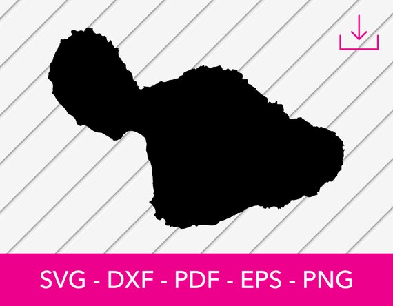 Maui Svg Maui Svg Detailed Hawaii Map SVG Cut File PNG - Etsy Australia