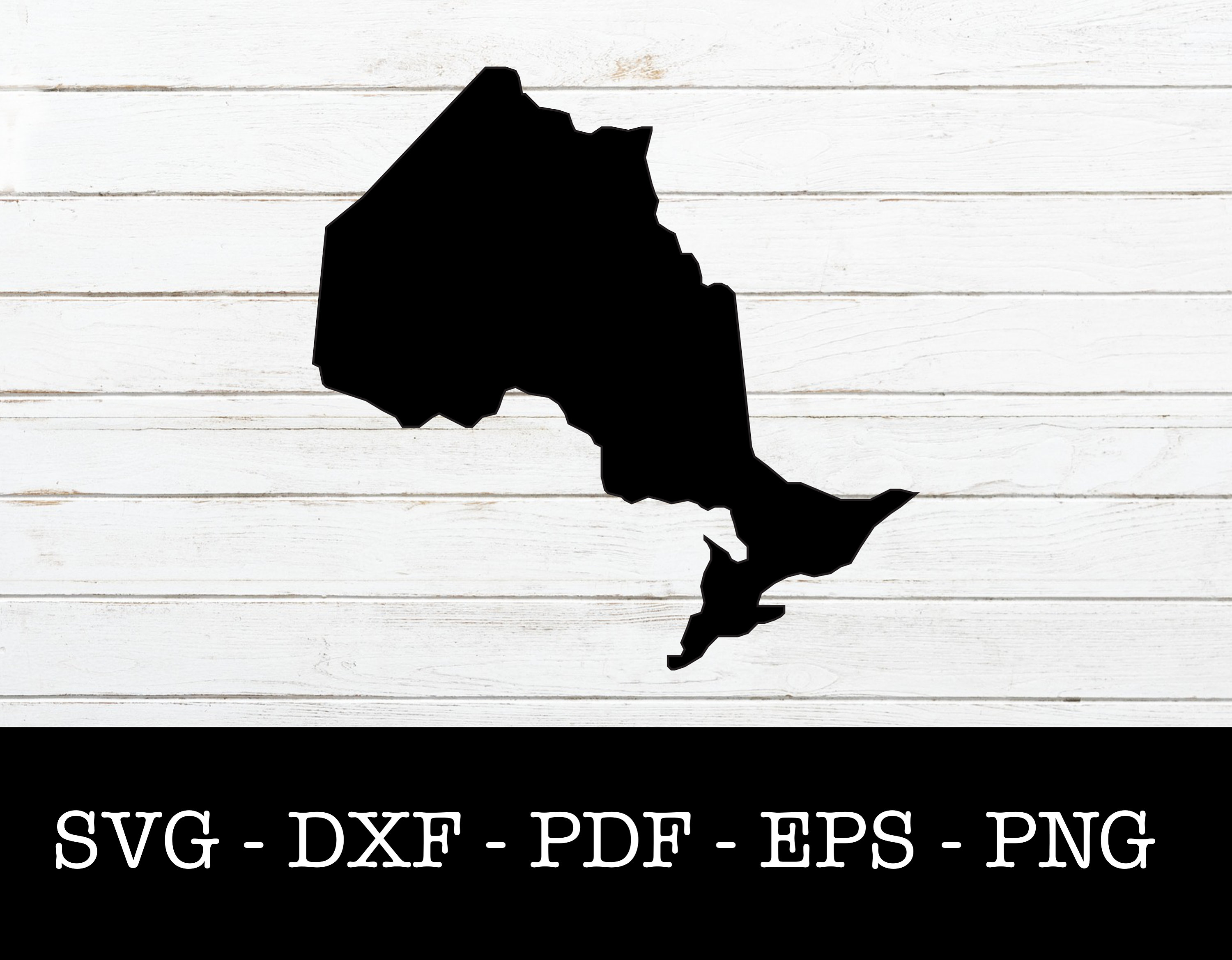Ontario Canada Map Shape SVG Cut File PNG DXF Cricut | Etsy