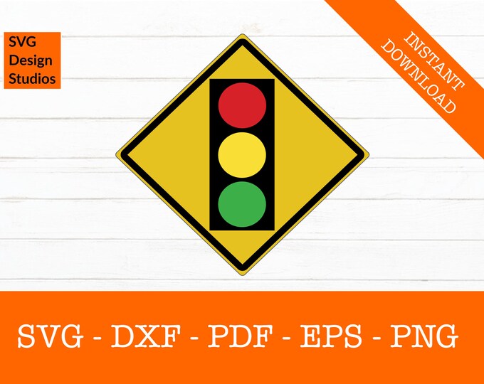 Red Light Traffic Light Sign Svg Silhouette Shadow SVG Cut File PNG DXF ...