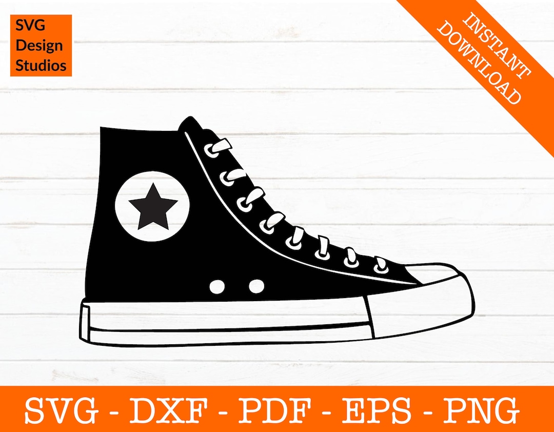 Hippie Hipster Shoe Svg, Silhouette Shadow SVG Cut File - PNG - DXF ...