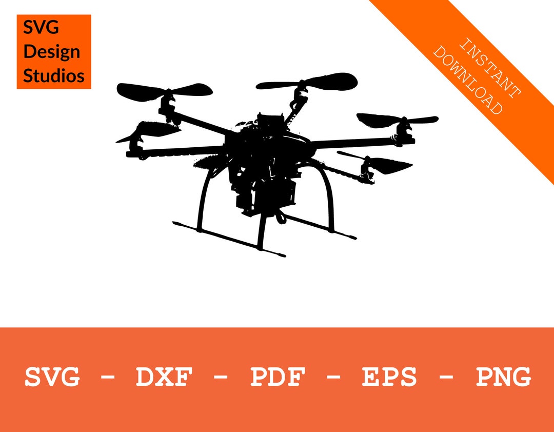 Drone Svg, Quadcopter Svg, Camera Drone, Svg Silhouette Shadow SVG Cut ...