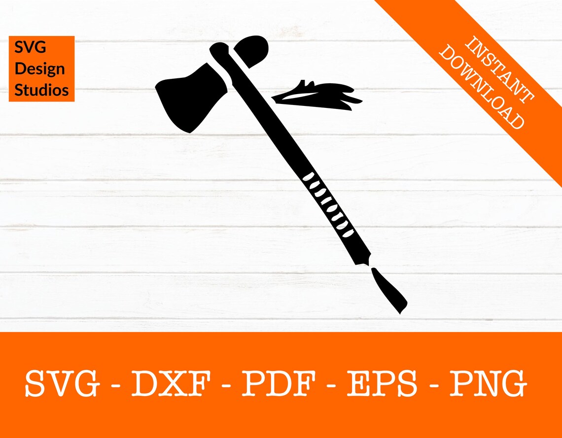 Tomahawk Hatchet Axe Ax SVG Silhouette Shadow Cut File PNG | Etsy