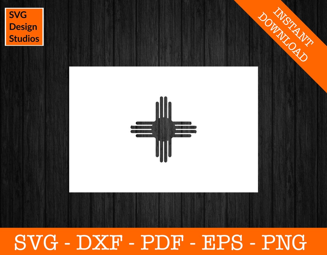 New Mexico Flag Svg, New Mexico State Flag Svg, Zia Svg, PNG - DXF ...