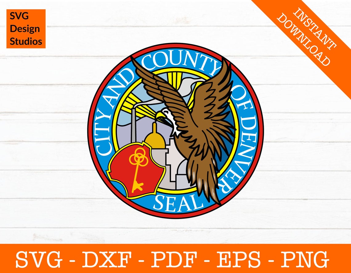 Denver Svg, Denver City Seal Svg, Colorado Clipart SVG - Cut File - PNG ...