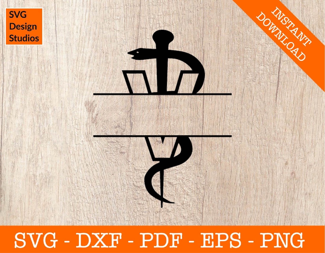 Veterinarian Symbol Frame Svg, Medical Svg, Caduceus Svg, Vet Svg, Cut ...