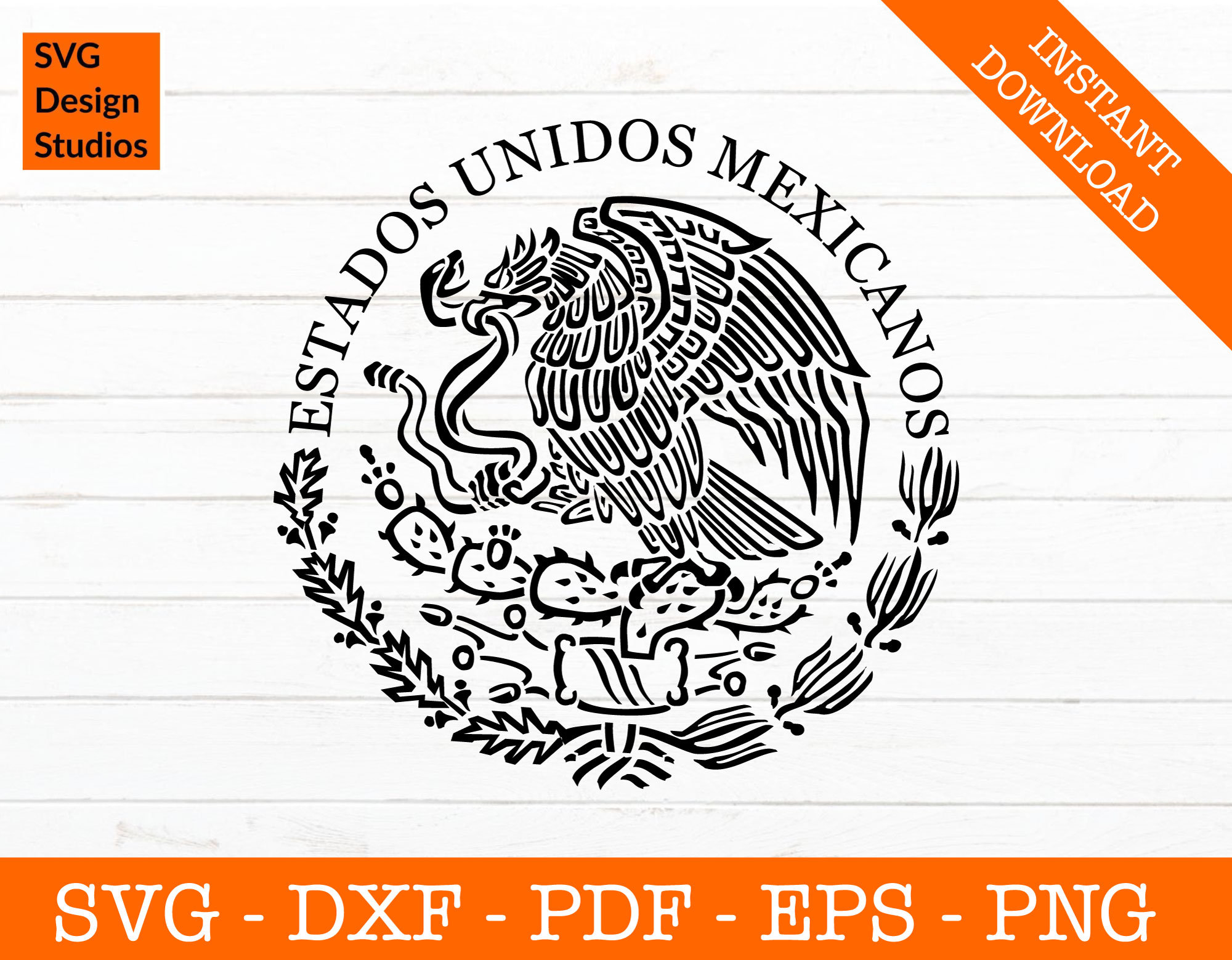 Mexican Eagle Svg Mexico Svg Mexico Coat of Arms Mexico - Etsy Canada