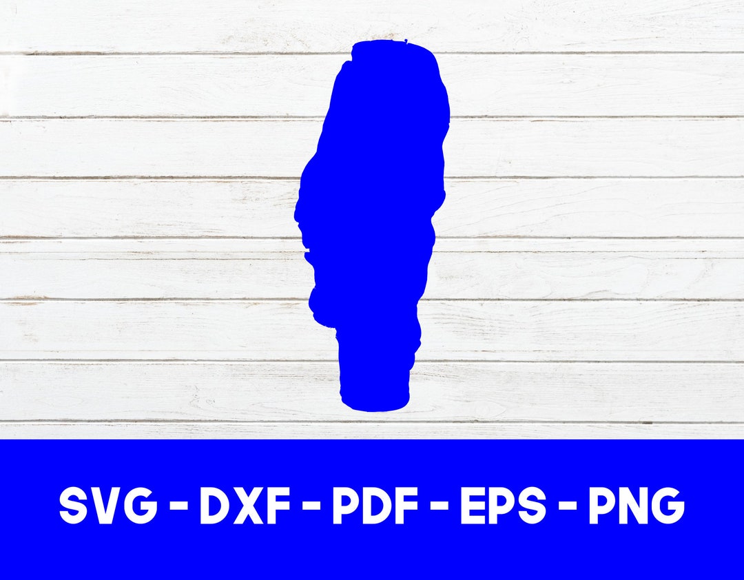 Bear Lake, Idaho Map Shape SVG Cut File - PNG - DXF - Cricut - Vector ...