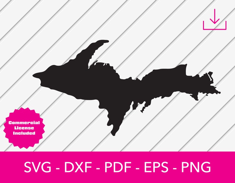 Upper Peninsula Svg, Michigan Svg, Yooper Svg, Michigan UP, Digital ...