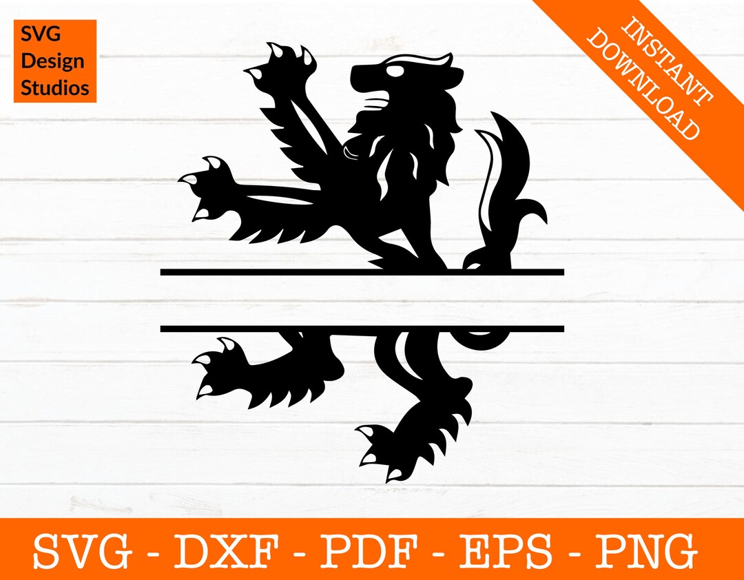 Scotland Svg, Scottish Svg, Scotland Lion Svg, Split Frame, - Cut File ...